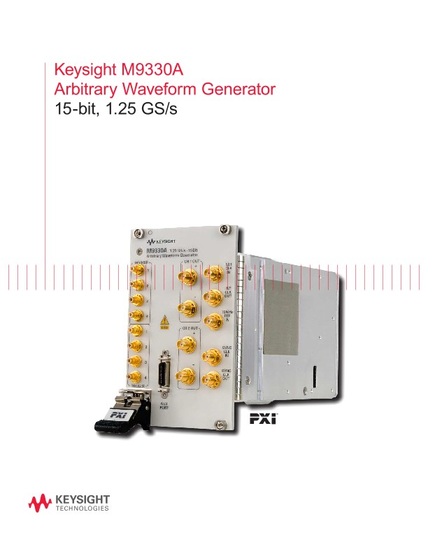 M9330A Arbitrary Waveform Generator PDF Asset Page | Keysight